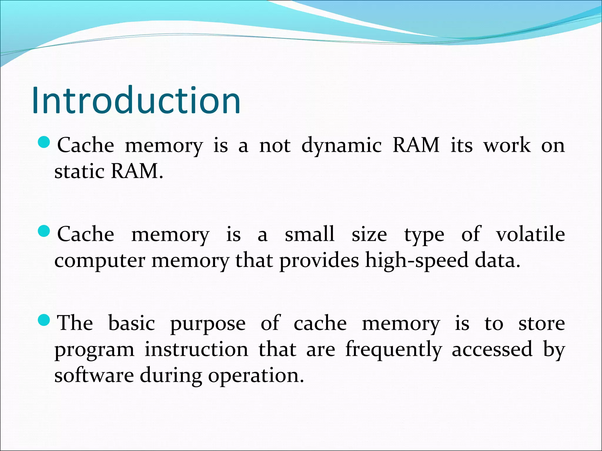 Cache memory | PPT