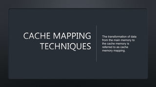 Cache memory | PPT