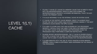 Cache memory | PPT