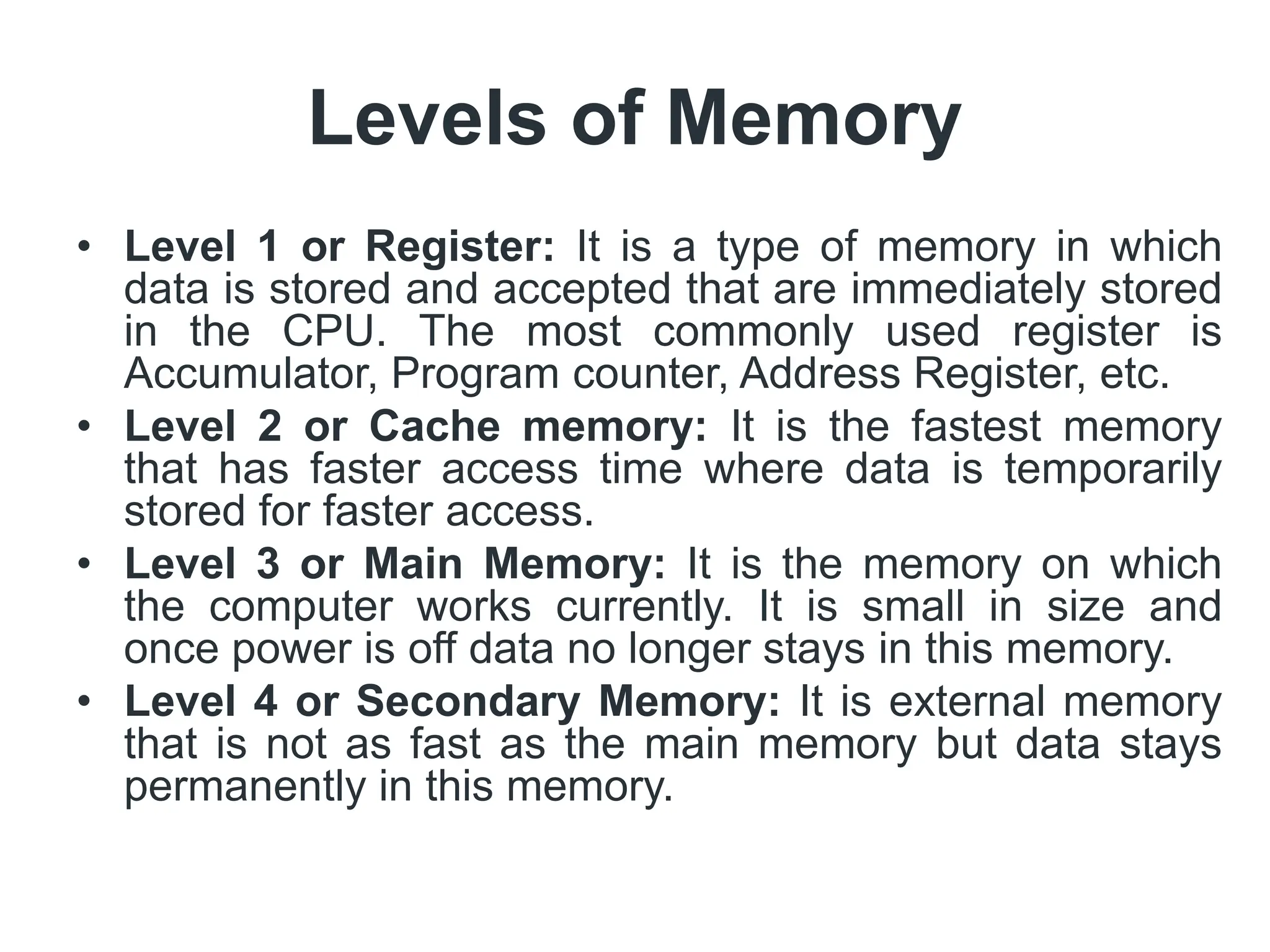 Cache Memory.pptx | Data Storage and Warehousing | Computing