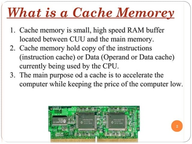 Unit 4-COMPUTER ORGANIZATION-CACHE MEMORY | PPT
