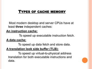 Cache memory | PPT