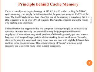 Cache memory presentation | PPT