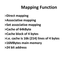 Cache memory principles | PPTX