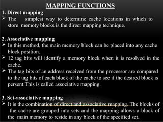 cachememppt analyzing the structure of the cache memoyr | PPTX