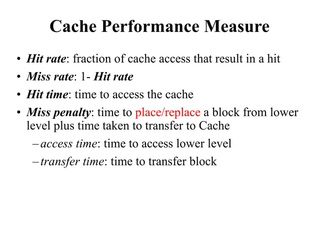 Cache optimization | PDF
