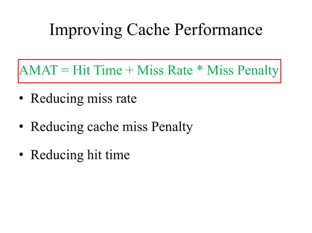Cache optimization | PDF