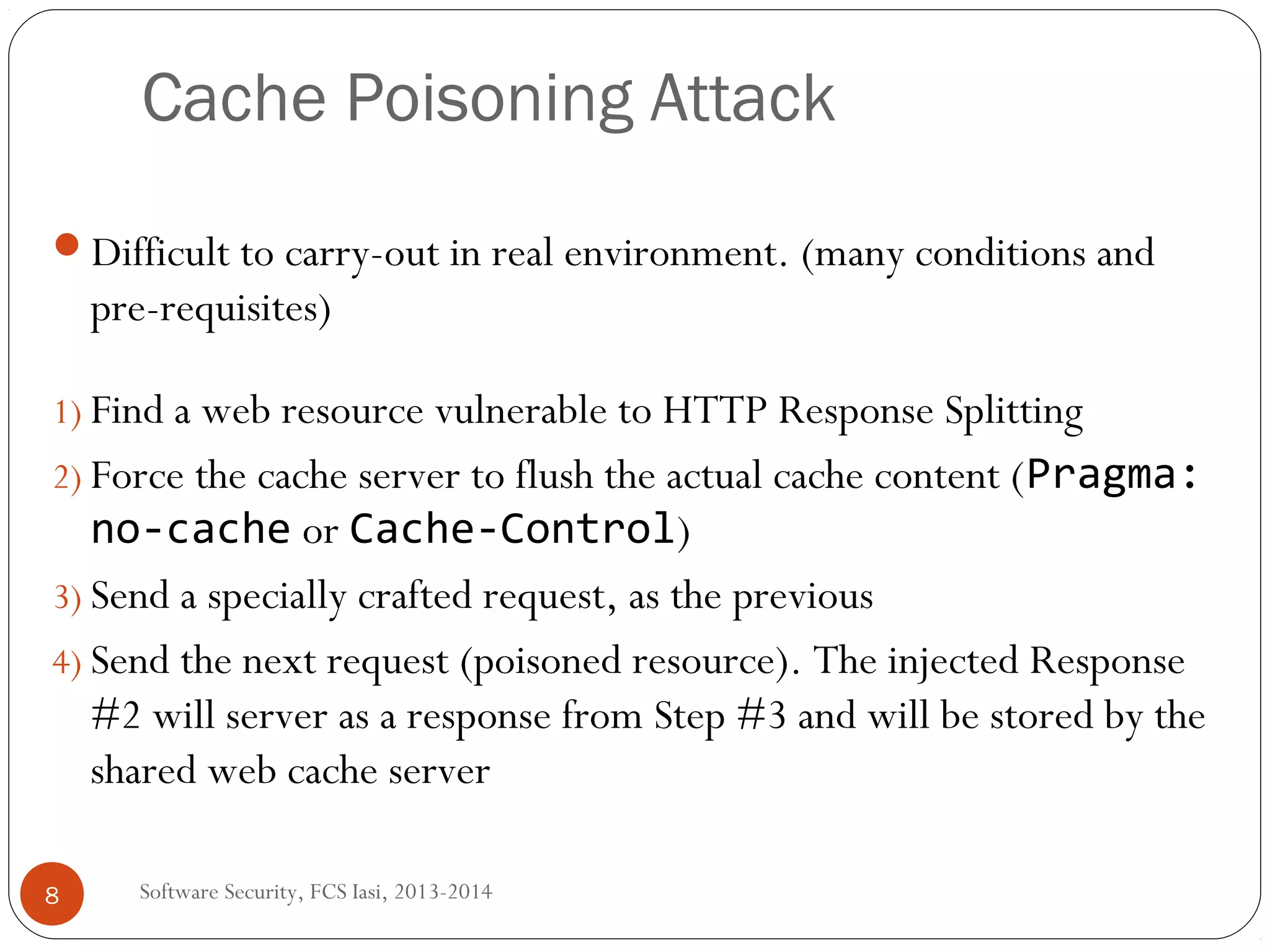 Cache poisoning | PPT