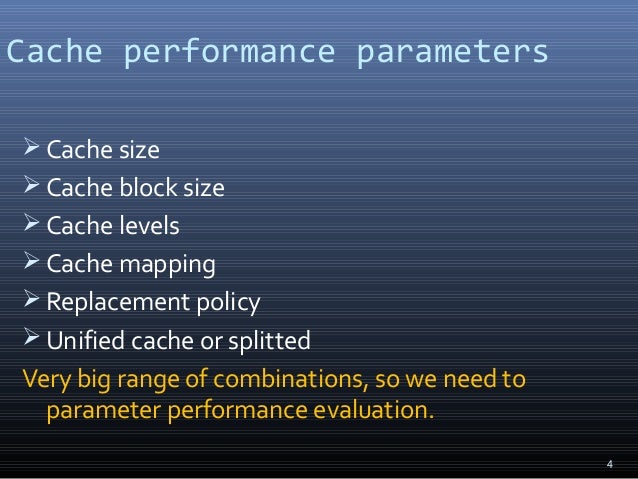 Cache Performance Evaluation under Multi-parameters Using SMPCache s…
