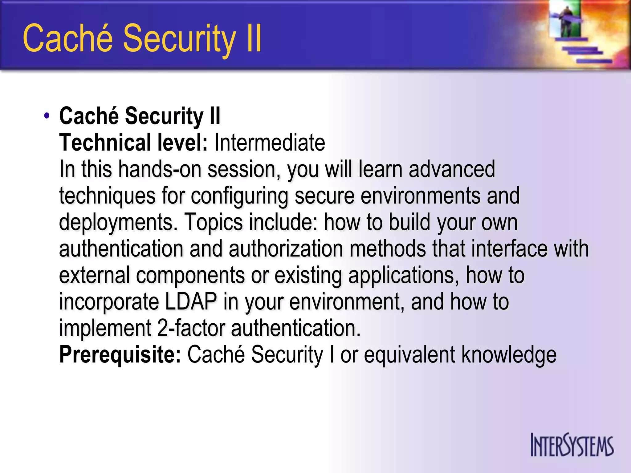 Cache Security- Configuring a Secure Environment | PPT Cache Security- Configuring a Secure Environment | PPT