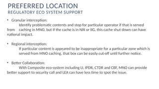 Presentation on Cache Servers at MNO premises | PPTX