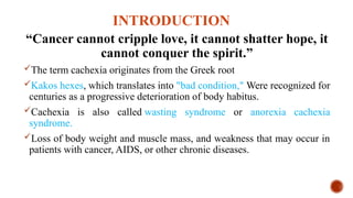 CACHEXIA.pptx..REASEARCH PPT DEEPIKA RAMALIMGAM | PPT | Free Download