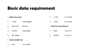 Cachexia and nutritional assessment | PPTX