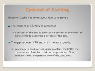 CPU Caching Concepts | PPT