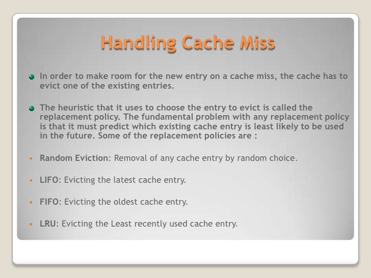 CPU Caching Concepts