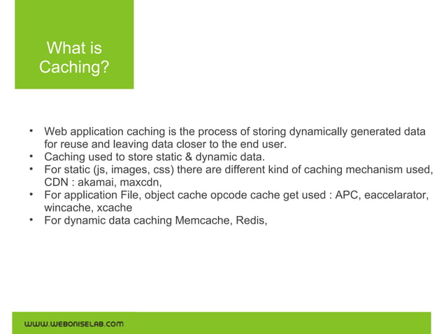 Web Application Cache (APC, Memcache) | PPT | Free Download
