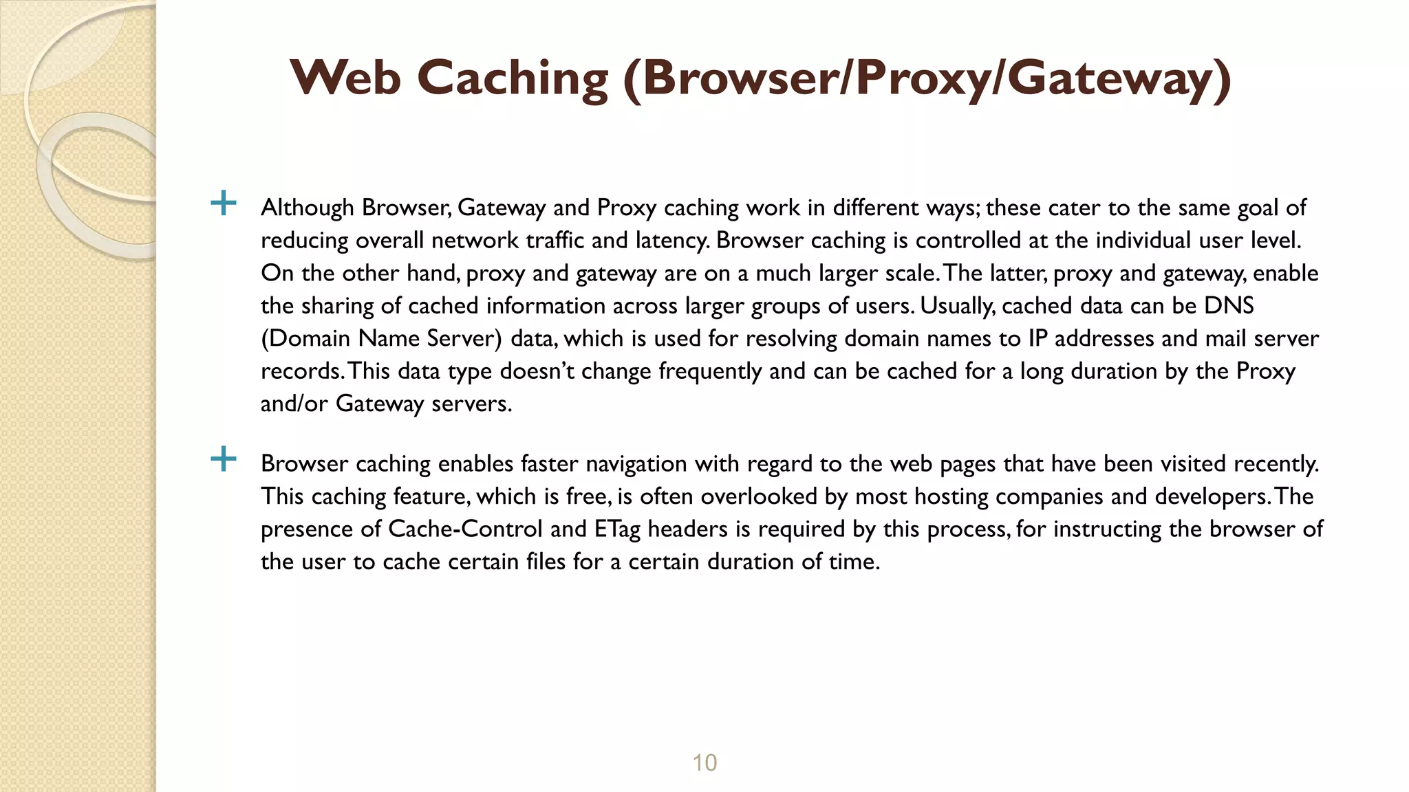 Caching and Its Main Types | PPTX | Browsers | Computer Software and Applications