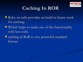 Caching By Nyros Developer | PPT