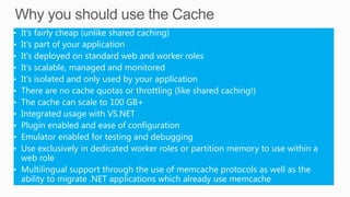 Caching with windows azure | PPT