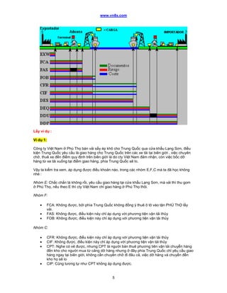 Cachnhovaapdungincoterms2000 | PDF