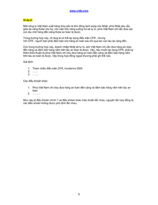 Cachnhovaapdungincoterms2000 | PDF