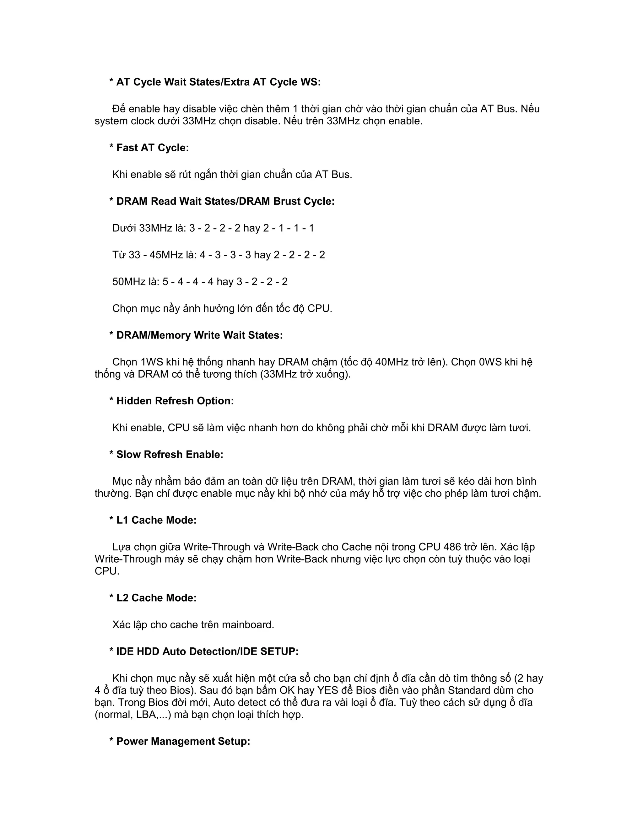 Cach setup bios | PDF