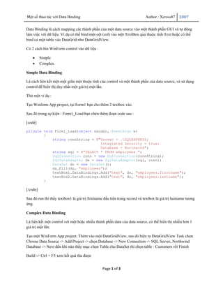 Cach su dung databinding | DOCX