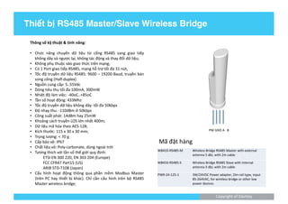 Cách thiết lập mạng wireless RS485 | PPT