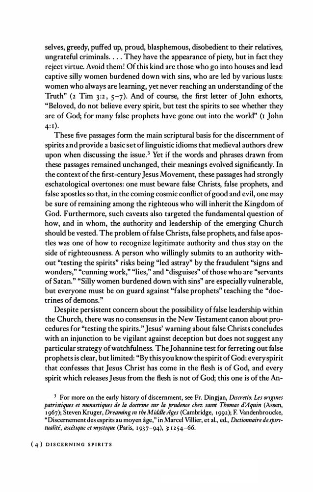 CACIOLA. Discerning Spirits Divine and Demonic Possession in the Middle ...