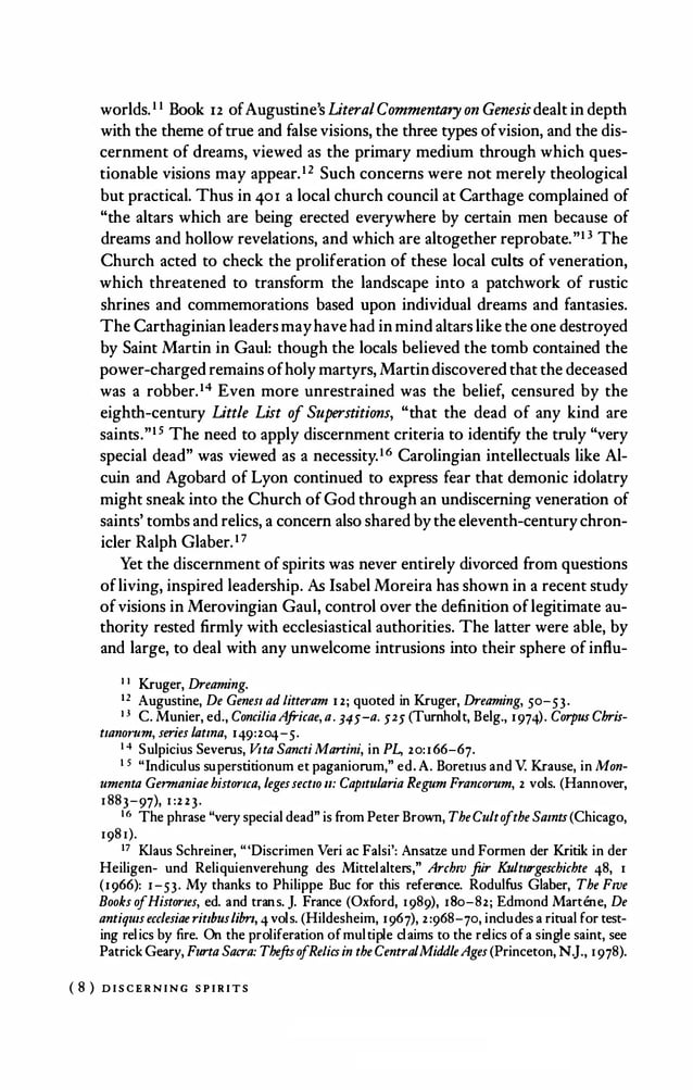 CACIOLA. Discerning Spirits Divine and Demonic Possession in the Middle ...