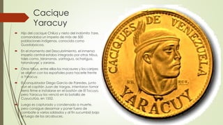 Caciques de venezuela | PPTX