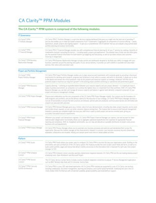 Ca Clarity Brochure Overview Short | PDF
