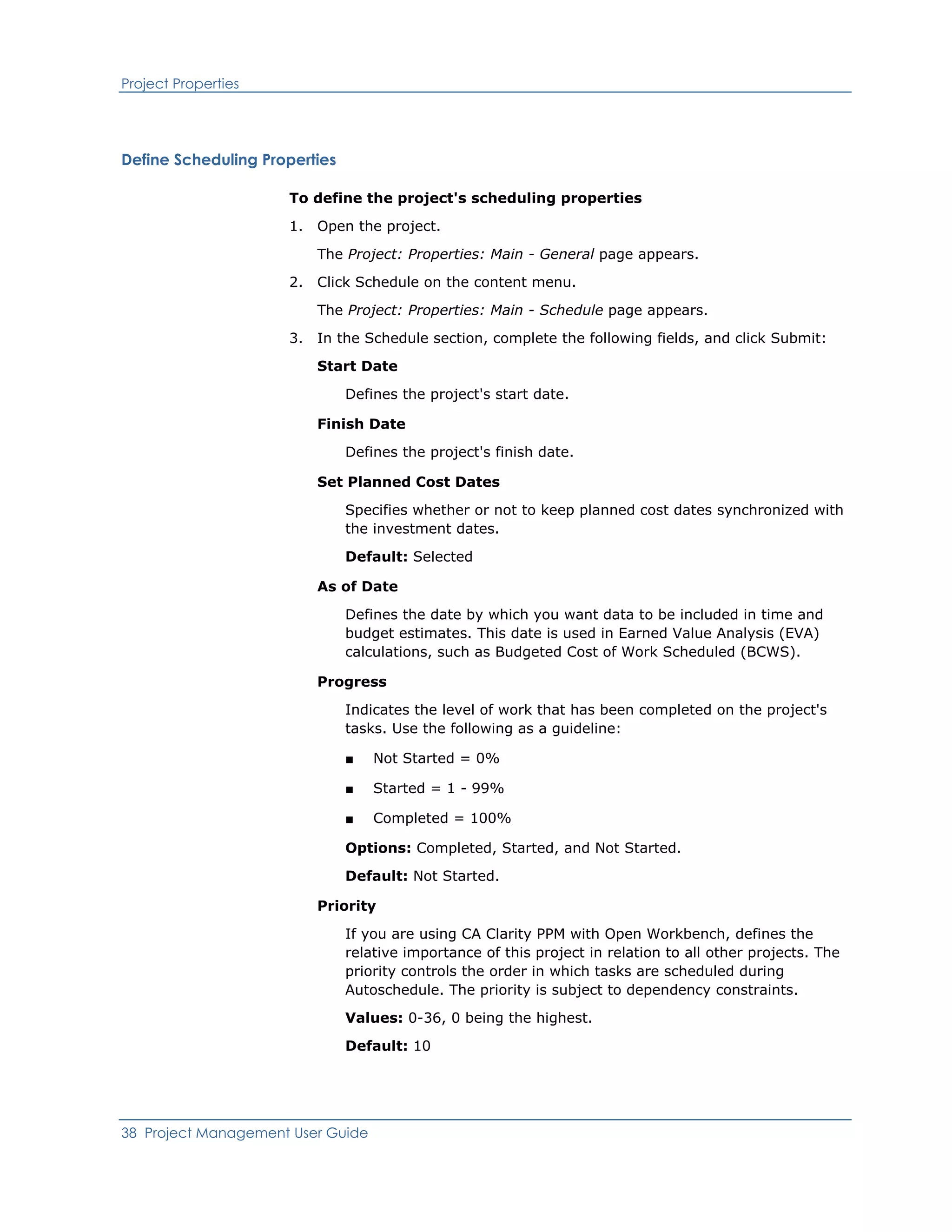 Ca Clarity PPM Project Management User Guide | PDF