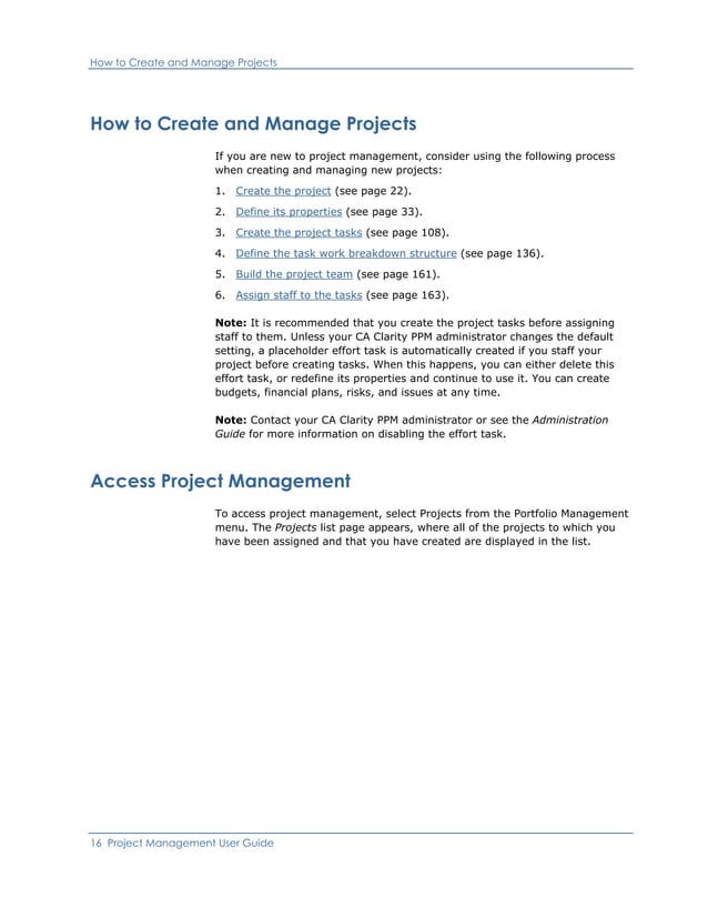 Ca Clarity PPM Project Management User Guide | PDF
