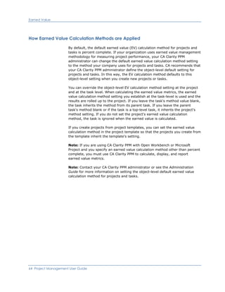 Ca Clarity PPM Project Management User Guide | PDF