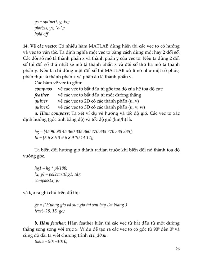 Cac lenh trong matlab | PDF