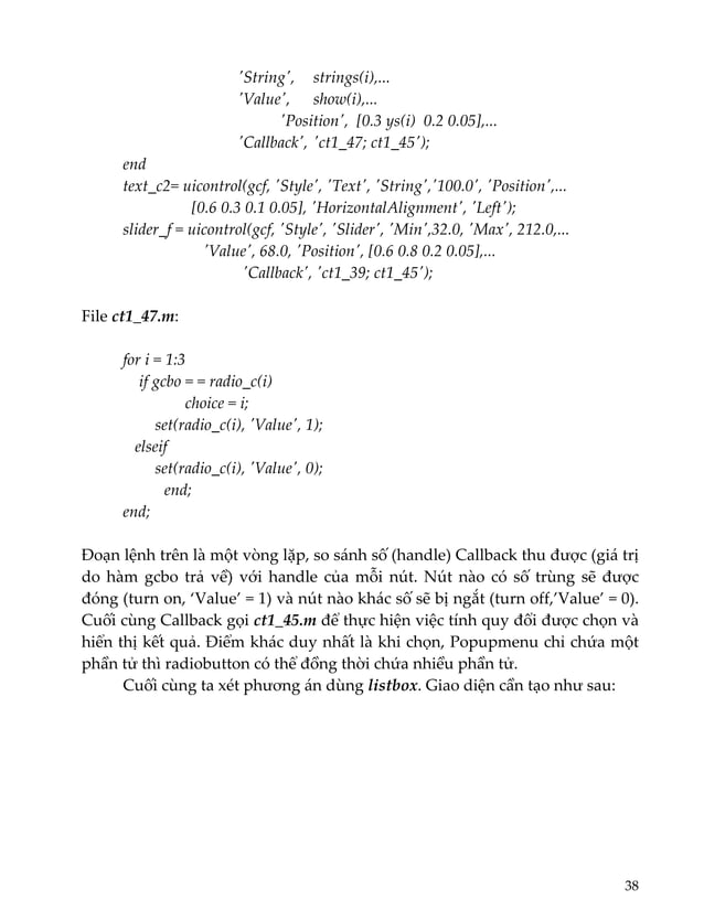 Cac lenh trong matlab | PDF