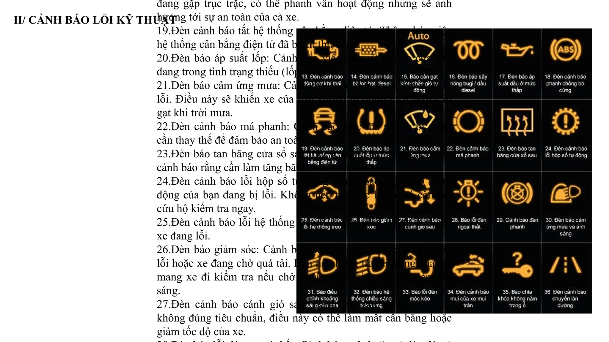 Cac loai den canh bao tren bang dong ho.pptx