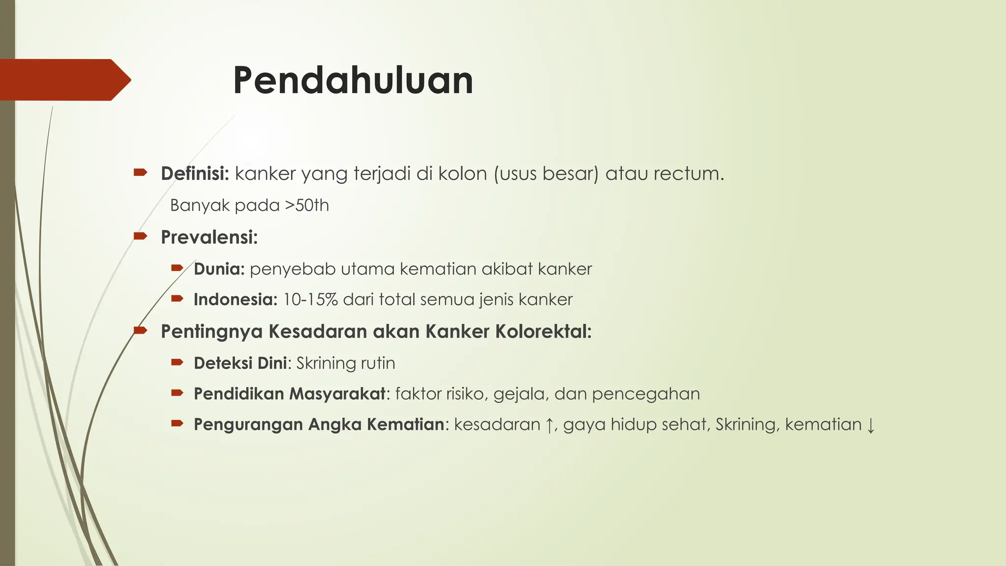 materi tentang kanker Colon dan Kanker Kolorektal | PPTX