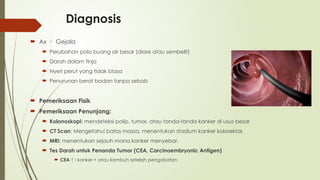 materi tentang kanker Colon dan Kanker Kolorektal | PPTX