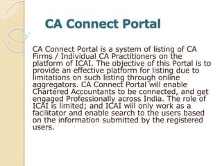 CA Connect portal | PPT