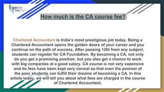 Ca course fees | PPT