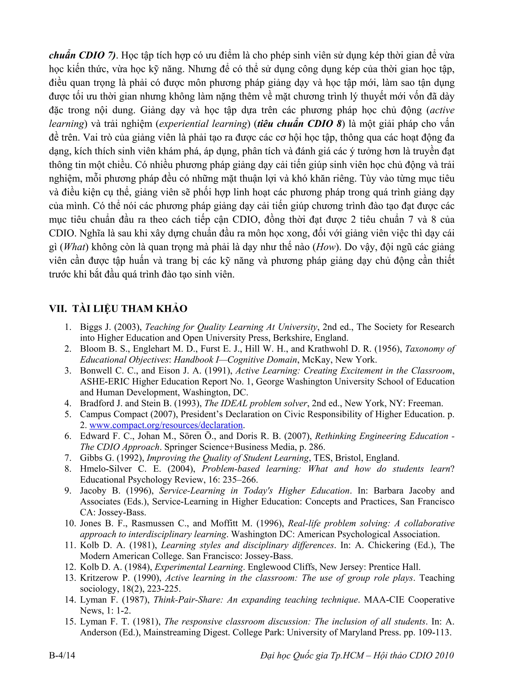 Cac ppgd tich cuc (dh khtn hcm) | PDF