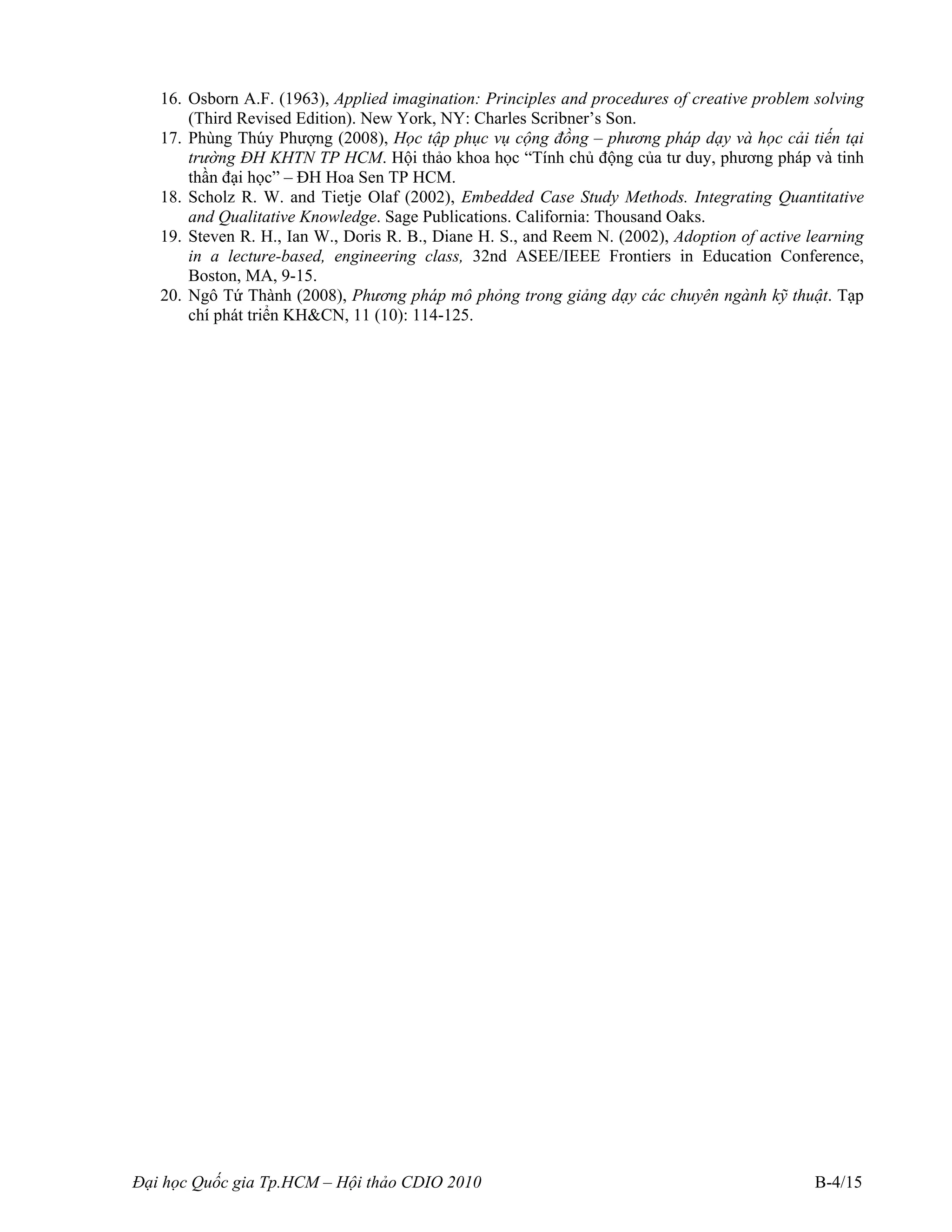 Cac ppgd tich cuc (dh khtn hcm) | PDF