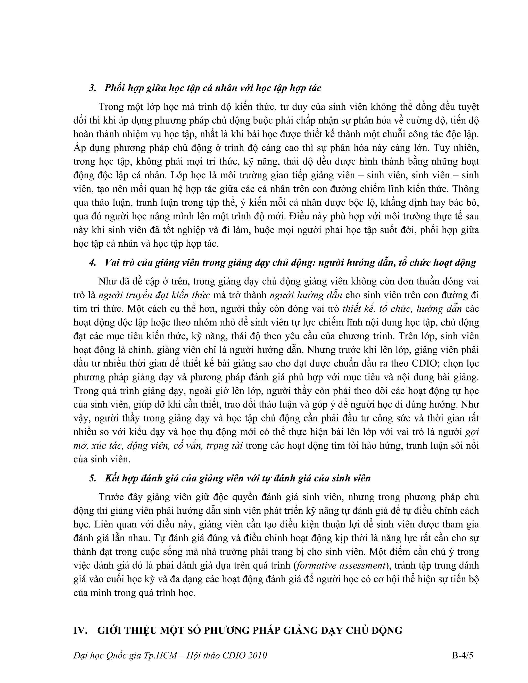 Cac ppgd tich cuc (dh khtn hcm) | PDF