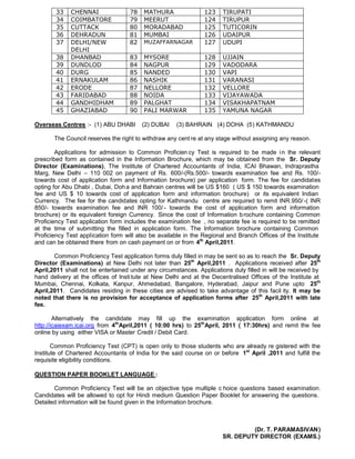 CA CPT June2011 Notification | PDF