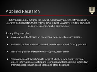 CACR Overview | PDF | Internet | Computing