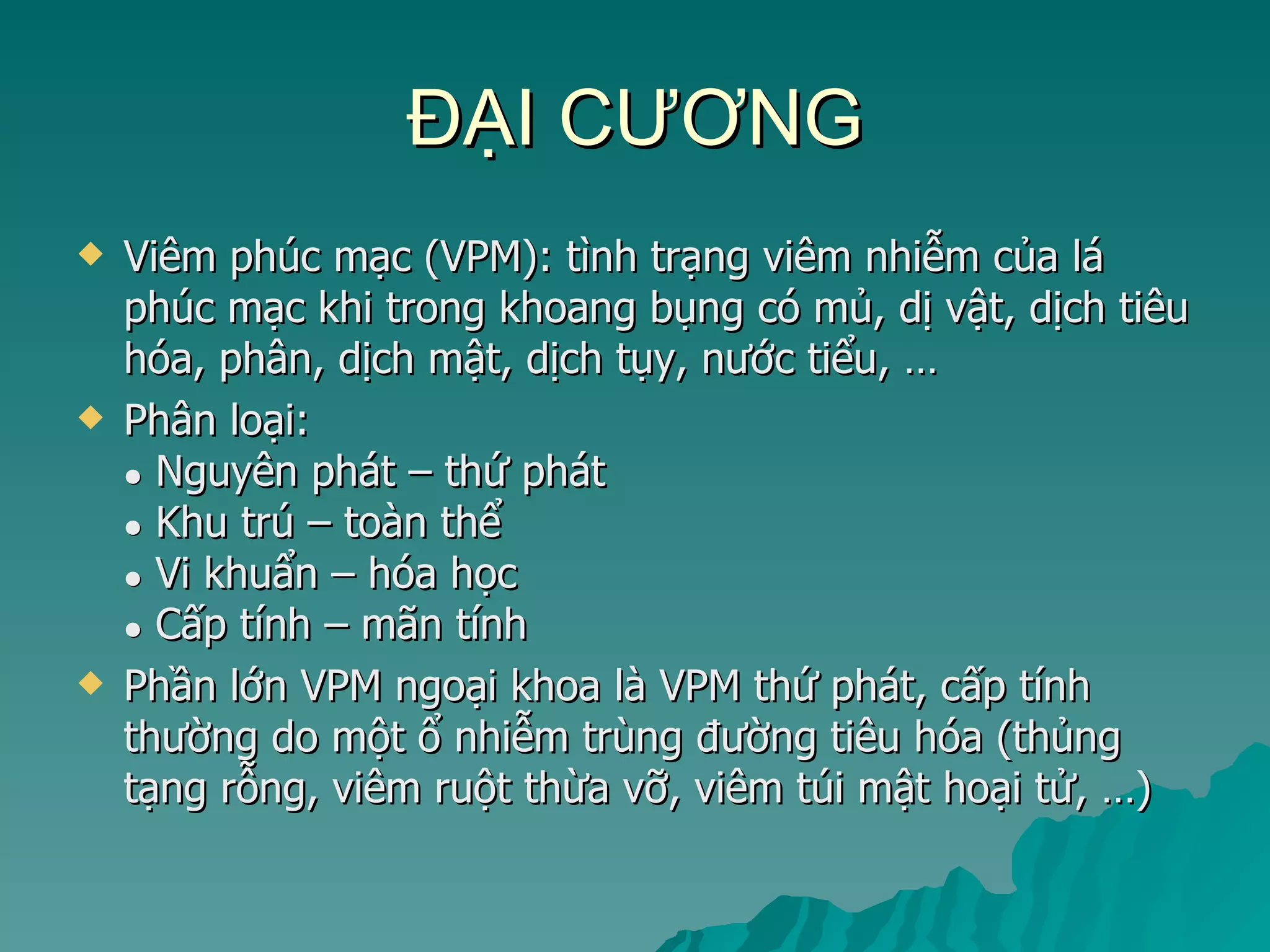 Cac trieu chung cua viem phuc mac | PPT