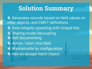 Rules-based Record Generation with Custom Metadata Types | PPT