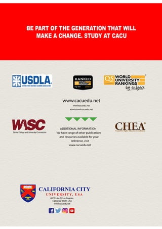 California City University, USA Brochure | PDF